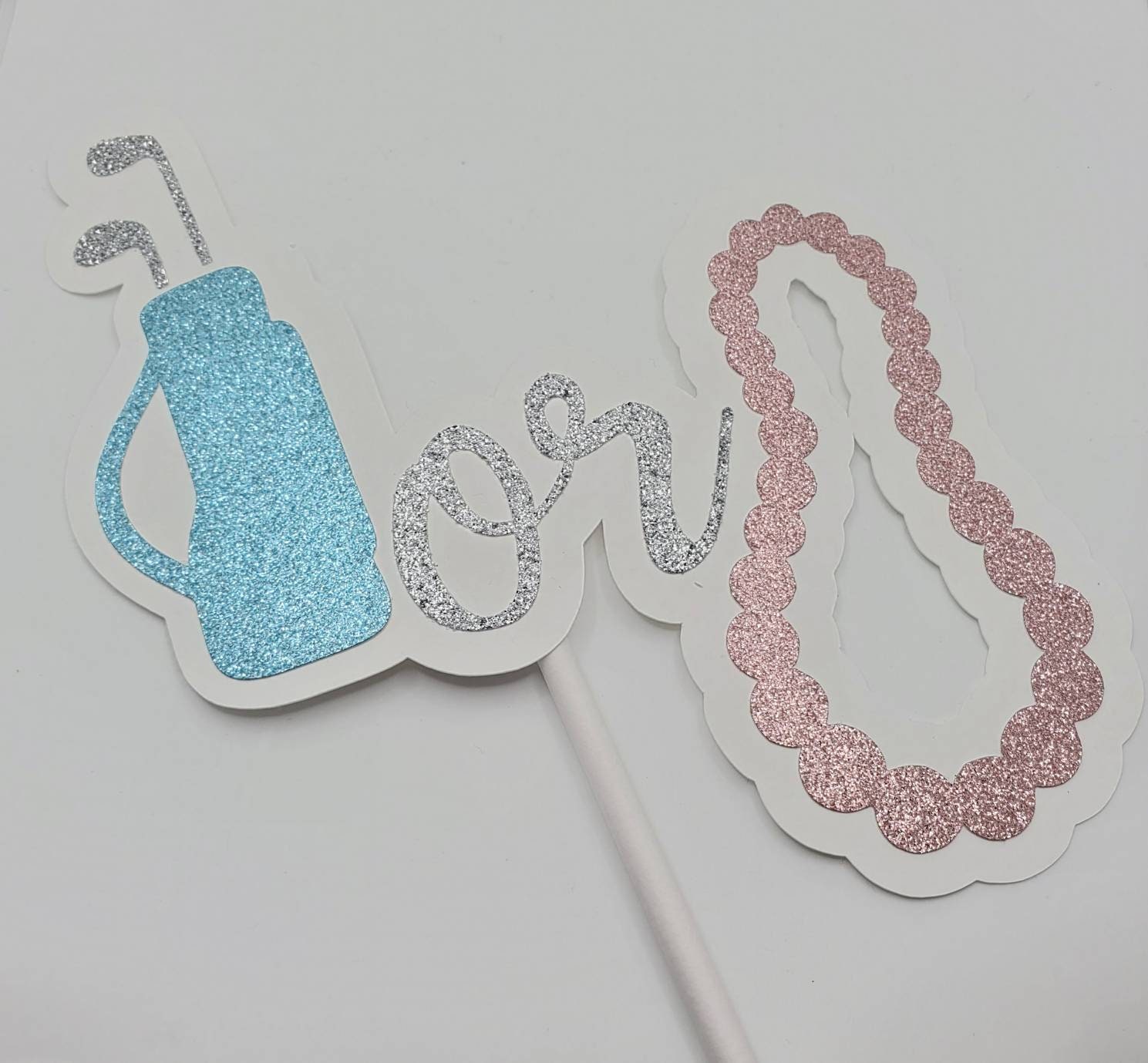Putter or Pearls Golf Themed Gender Reveal Cake Topper - Etsy