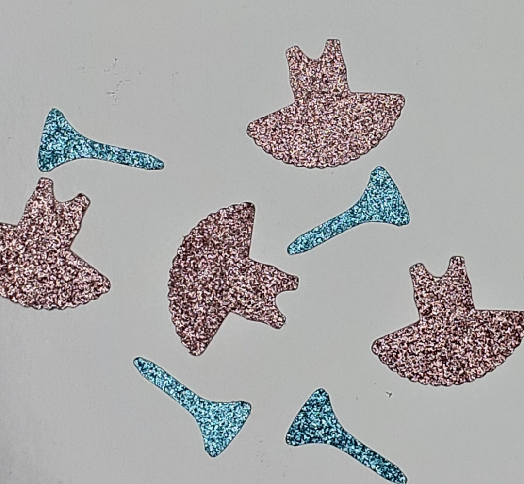 Tees or Tutus Gender Reveal Paper Confetti - Etsy