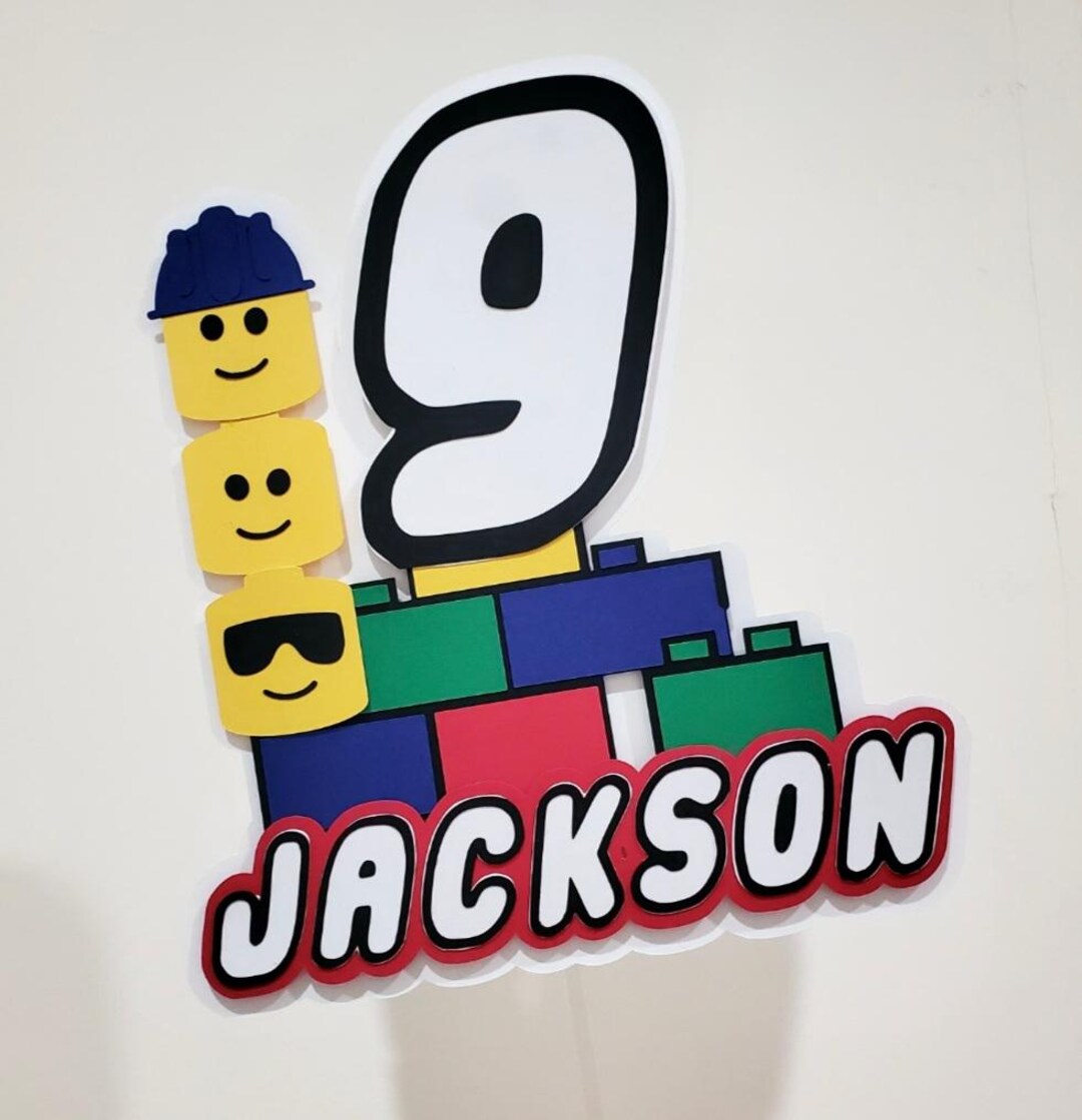 Block Cake Topper - Etsy