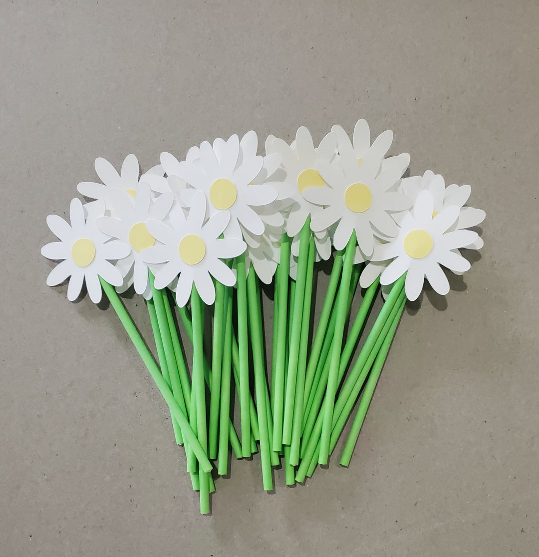 Daisy Cupcake Toppers - Etsy