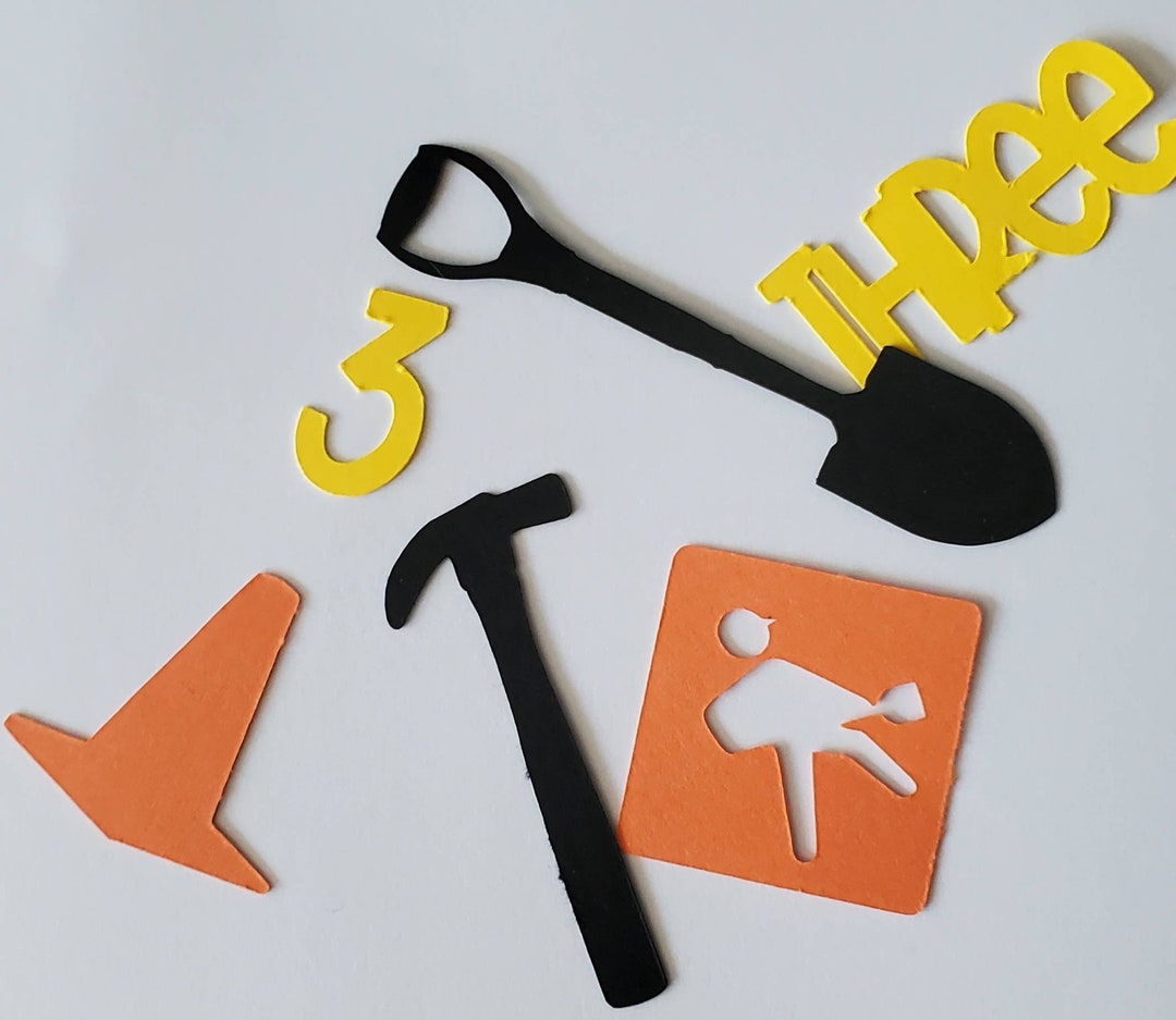 Construction Themed Paper Confetti - Etsy