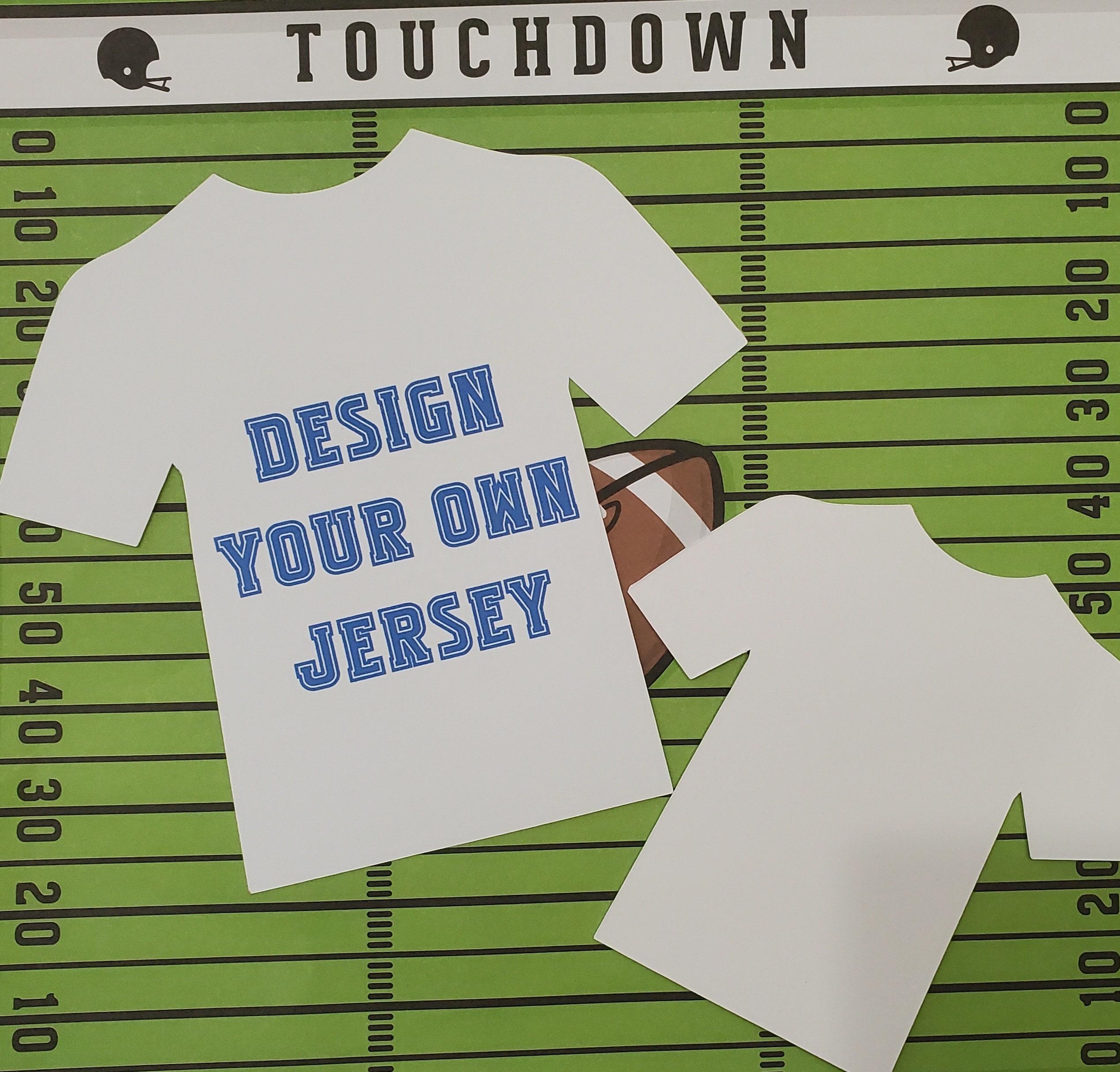 Design Your Own Paper Jersey Set Sports Party - Etsy