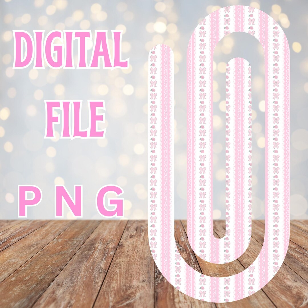 DIGITAL File-sublimation Paper Clip- Sublimation-coquette Bows- Jumbo ...