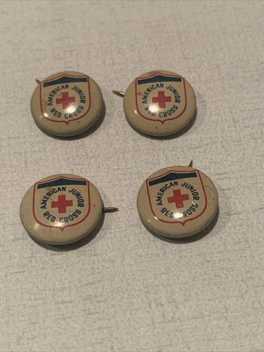 Vintage Lot of 4 WWII 1940’s American Junior RED CROSS Pinback - Etsy
