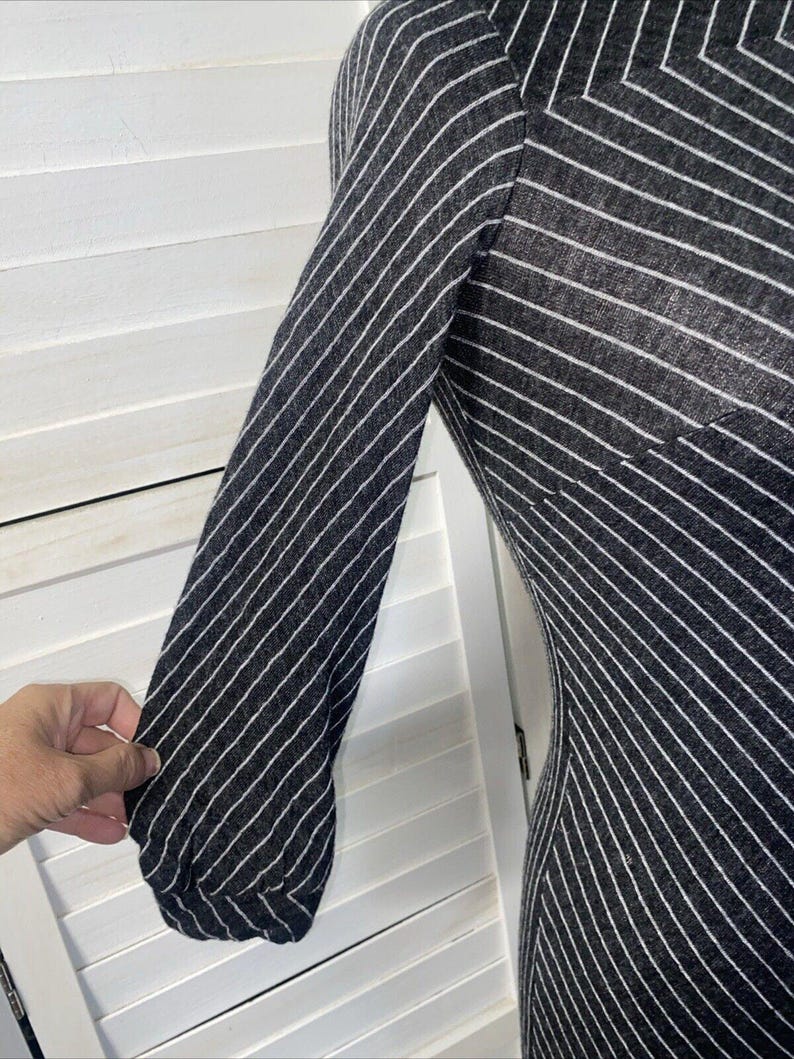 Vintage 60s 70s TONI TODD Sheath Pencil Diagonal Pinstripe Knit Dress & Belt Med - Etsy