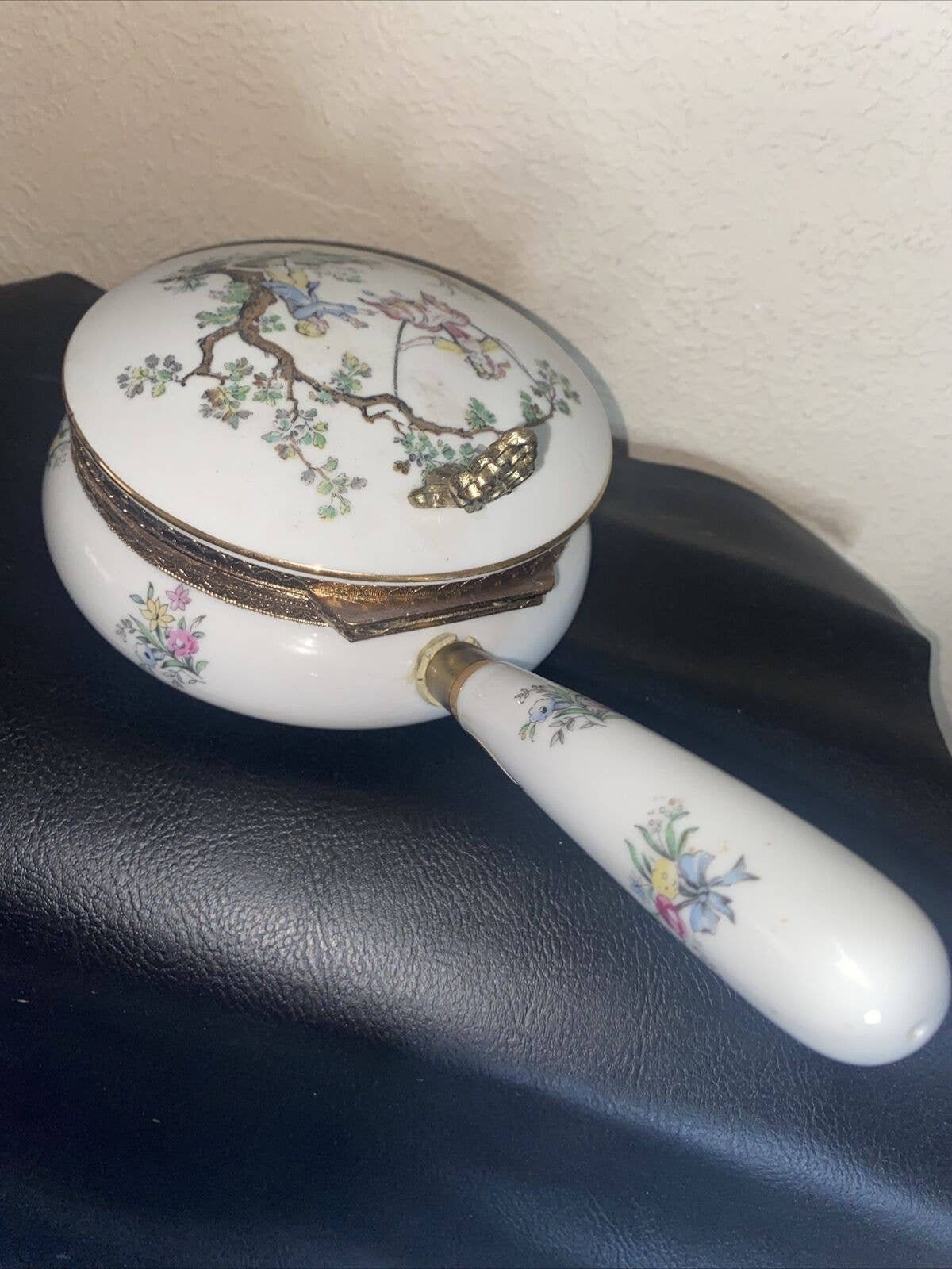 Vtg Andrea by Sadek Porcelain Silent Butler Pot/pan Hinged Lid Japan - Etsy