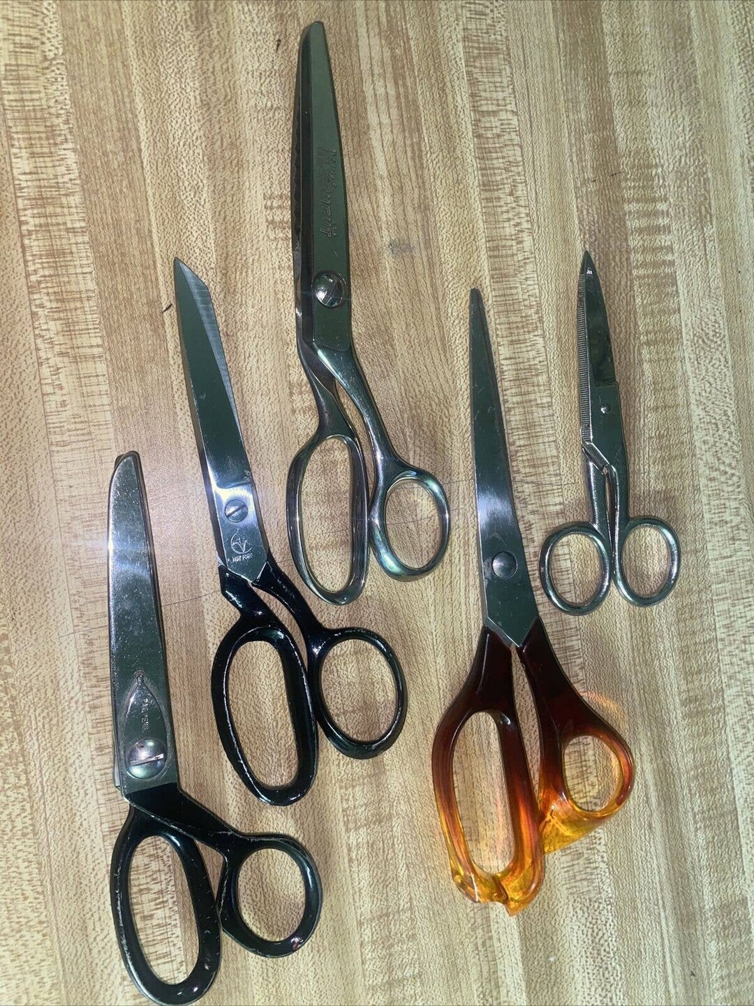 Lot of 5 Vintage Scissors - Italian, Heritage, Japanese, Kleencut ...