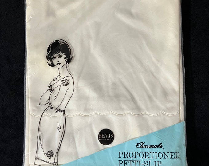 Women's Vintage Sears Nylon Petti-slip Size Large - Etsy