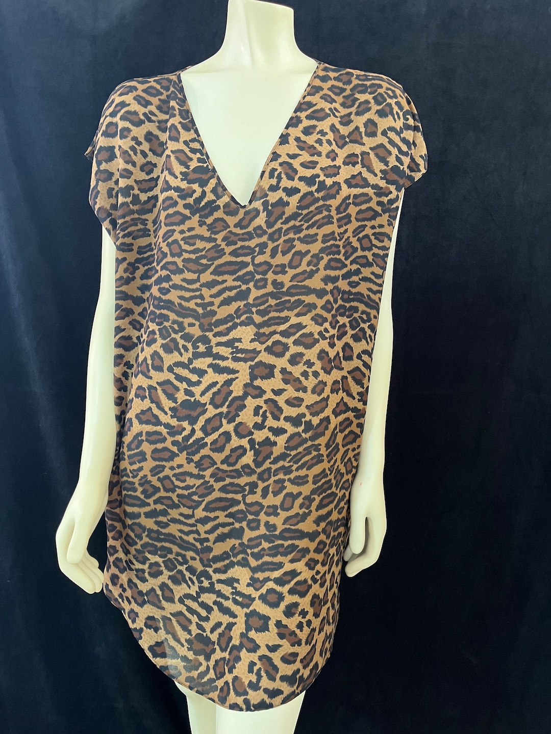 Vintage Leopard Print Nightie Lingerie M/L - Etsy