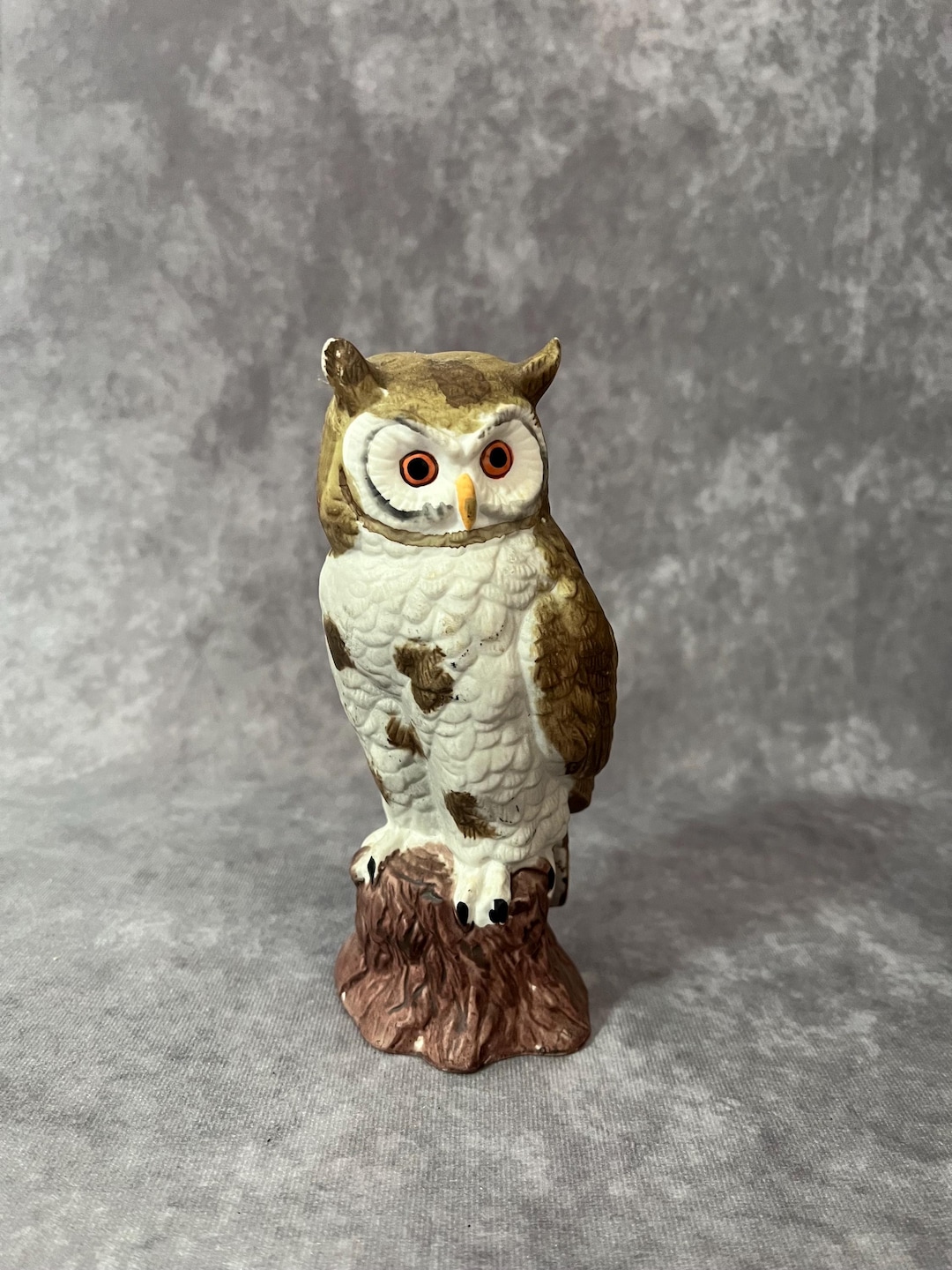 Vintage Ceramic Owl Figurine - Etsy