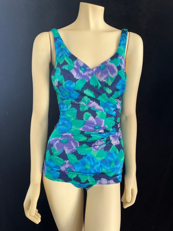 Womens Vintage 1980s One Piece Swimsuit Gem