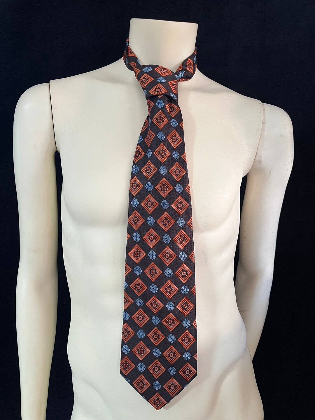 Vintage 1970s Super Wide Necktie - Etsy
