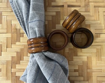Vintage Wood Corn Napkin Rings Corn Stalk Set of 4 - Etsy