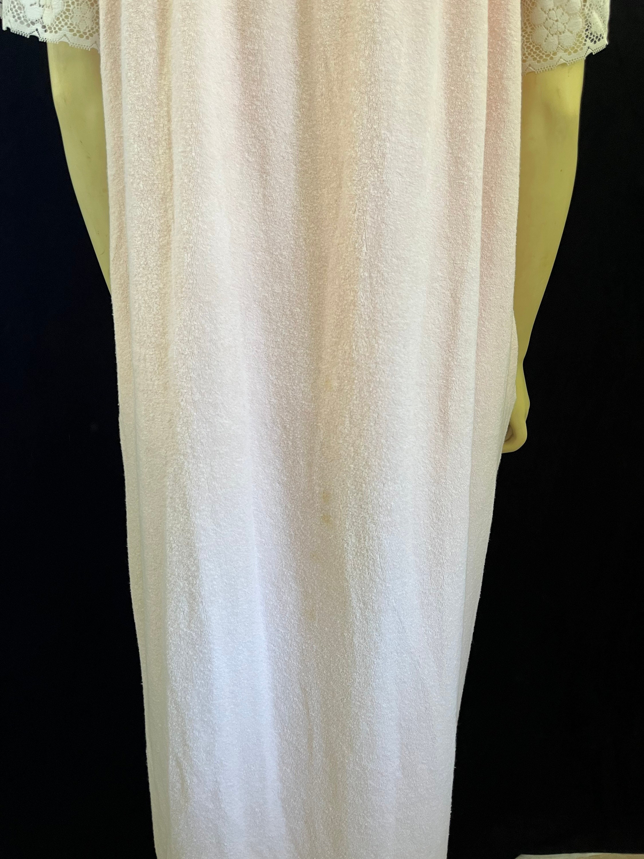 Women's Vintage 70s Pink Terry Cloth Bathing Suit Cover-up - Etsy