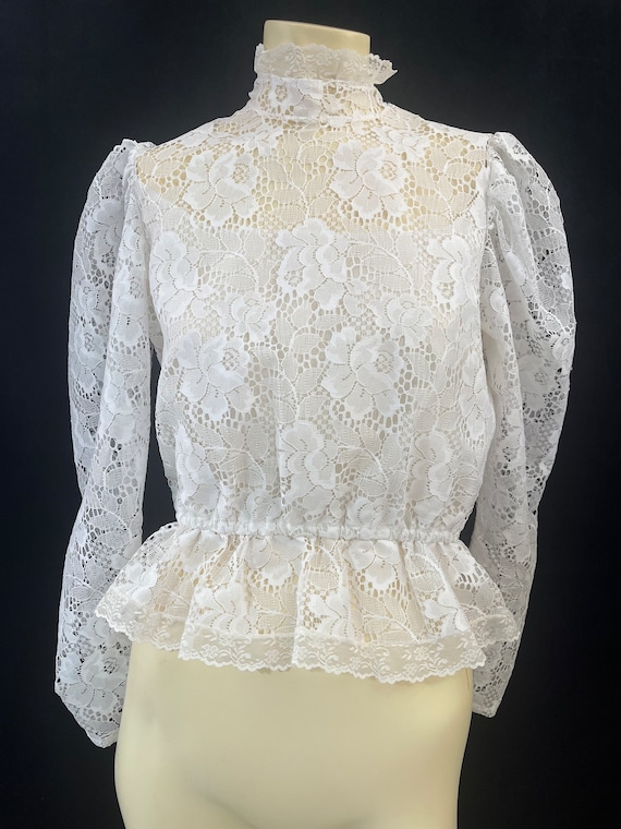 Vintage Edwardian Style Lace Blouse - Gem