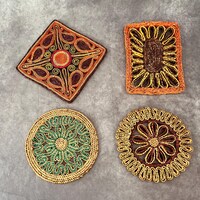 Rope & Fabric Trivet - Orange Slice - Etsy