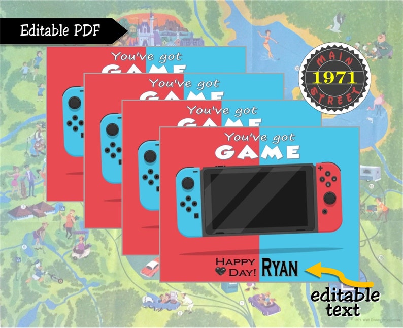 Editable PDF || Video Game Console || You’ve Got Game || Valentine's ...