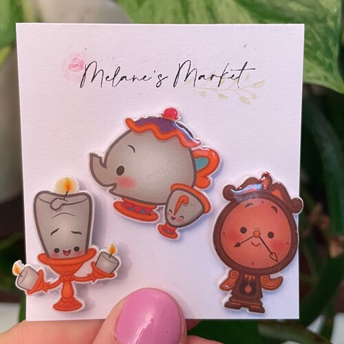 Cogsworth Inspired Enamel Pin Beauty and the Beast Fantasy - Etsy