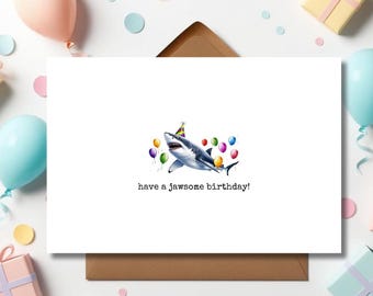 Jawsome Birthday Shark - Etsy