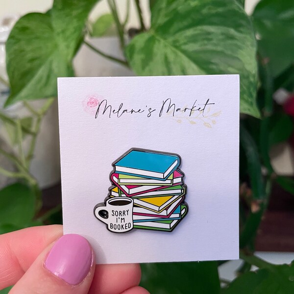 Book Enamel Pins - Etsy