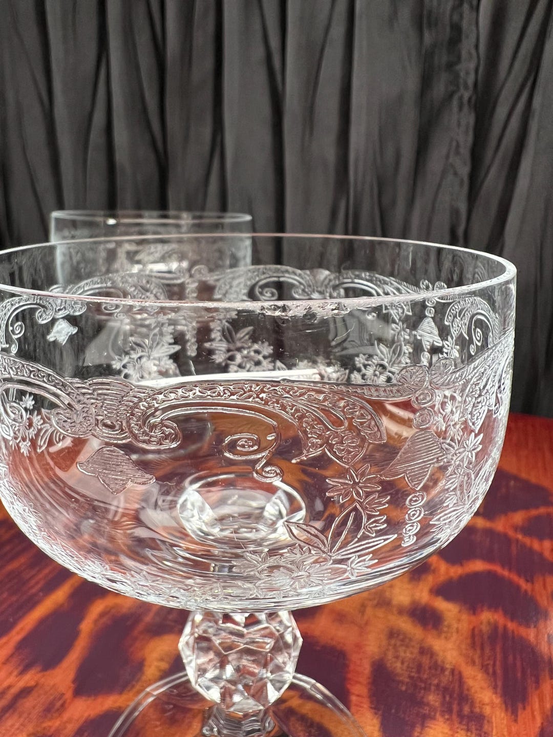 Set of 6 Vintage Bohemia Crystal Made in Czechoslovakia Crystal Wide ...