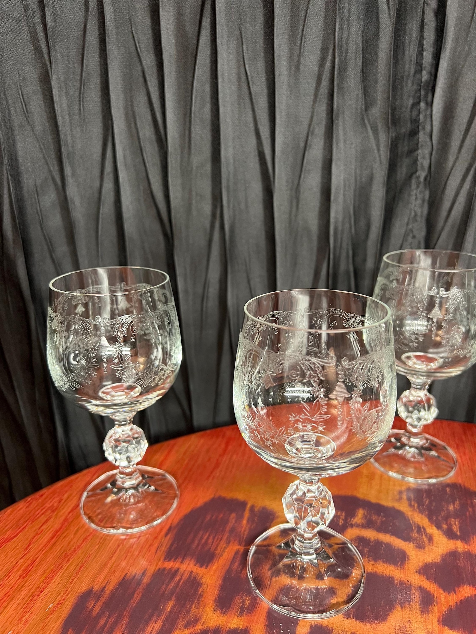 Set of 5 Vintage Bohemia Crystal Made in Czechoslovakia Crystal Wine ...