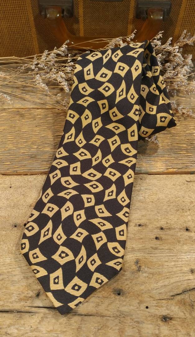 Vintage Countess Mara Brand Necktie / Wide / Brown and Tan - Etsy