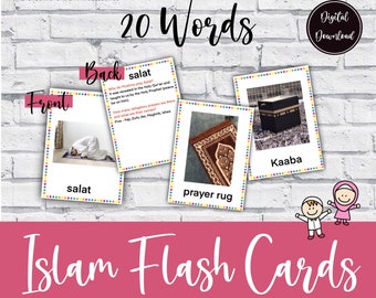 Islamic Flash Cards - Etsy