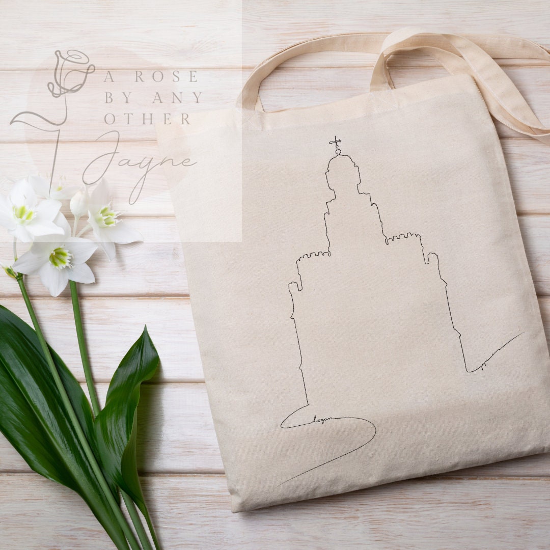 Logan, Utah LDS Temple - Single Line Art Continuous Line Drawing ...