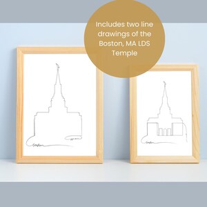 Boston, MA LDS Temple | Single Line Art, Church of Jesus Christ of ...