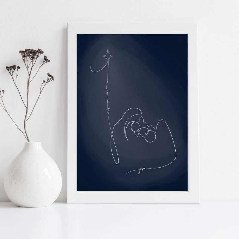 Nativity Line Art - Etsy