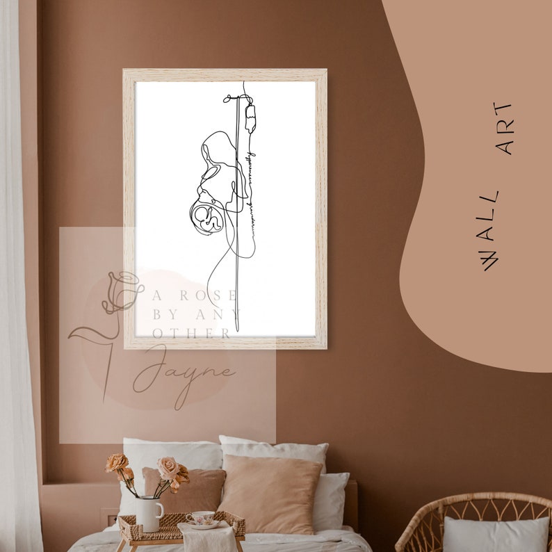 Hyperemesis Gravidarum Continuous Line Drawing - HG Pregnancy PNG ...