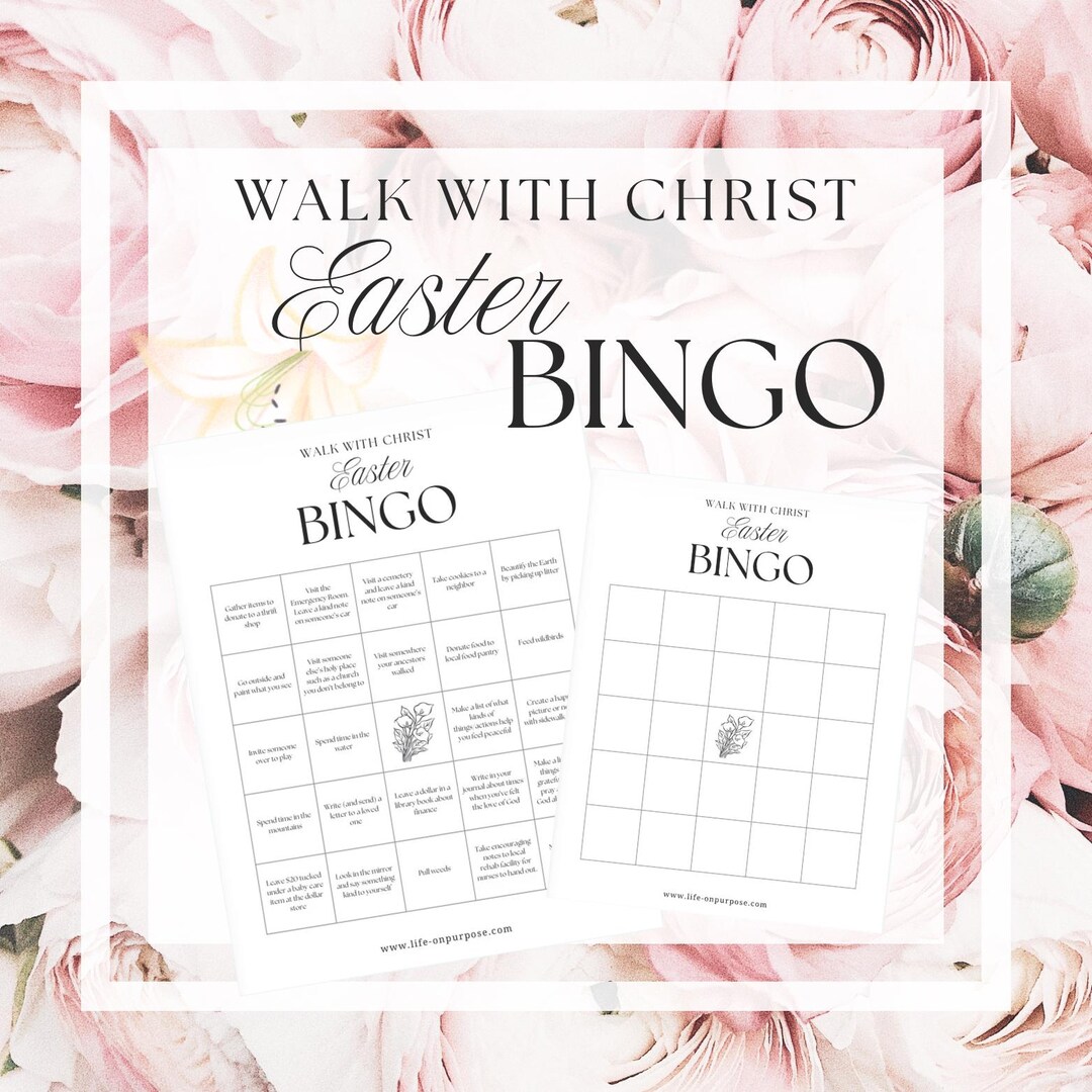 Walk With Christ Easter Bingo | Holy Week Activity for Kids and ...