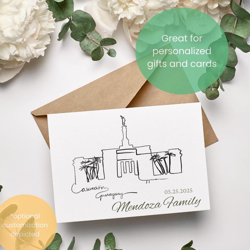 Asunción, Paraguay LDS Temple Printable Clipart | Latter-day Saint Wall ...