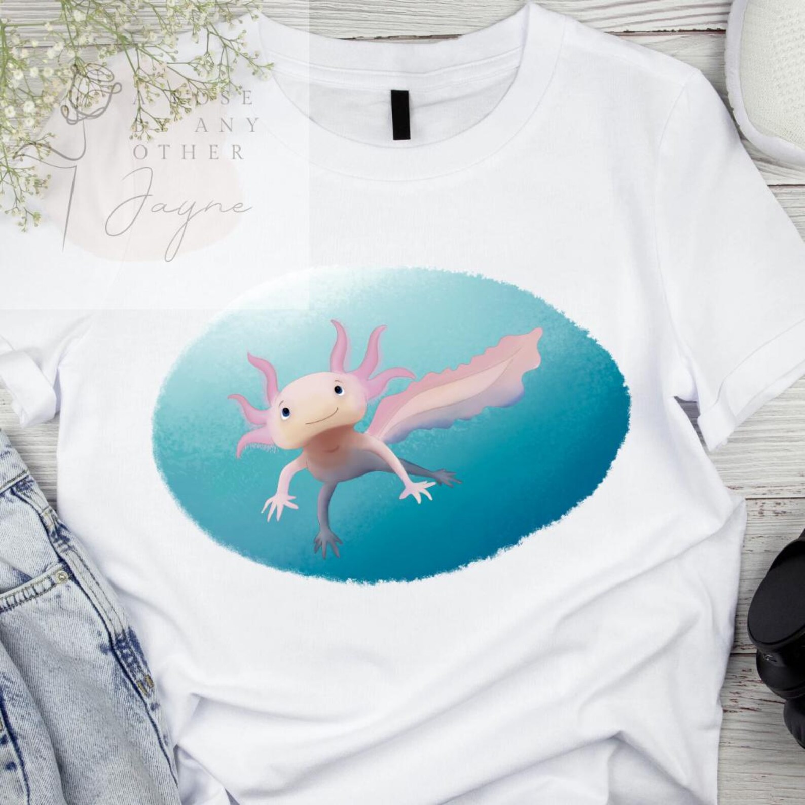 Axolotl Clip Art - Digital Download Clipart, Printable Art, Axolotl ...