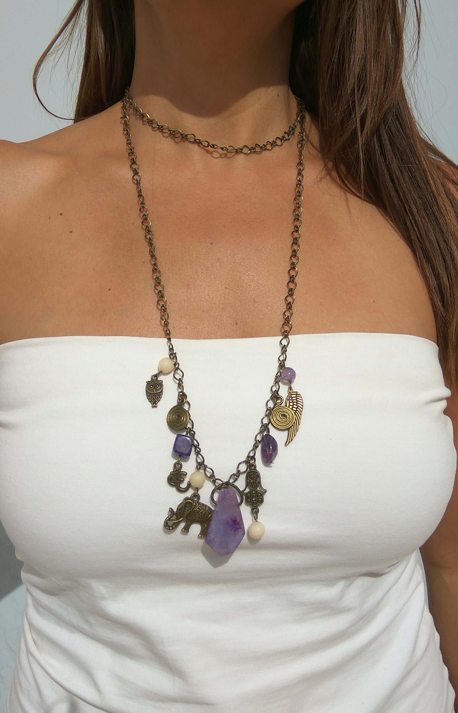 Boho Body Necklace Body Chain Boho Jewelry Body Jewelry - Etsy