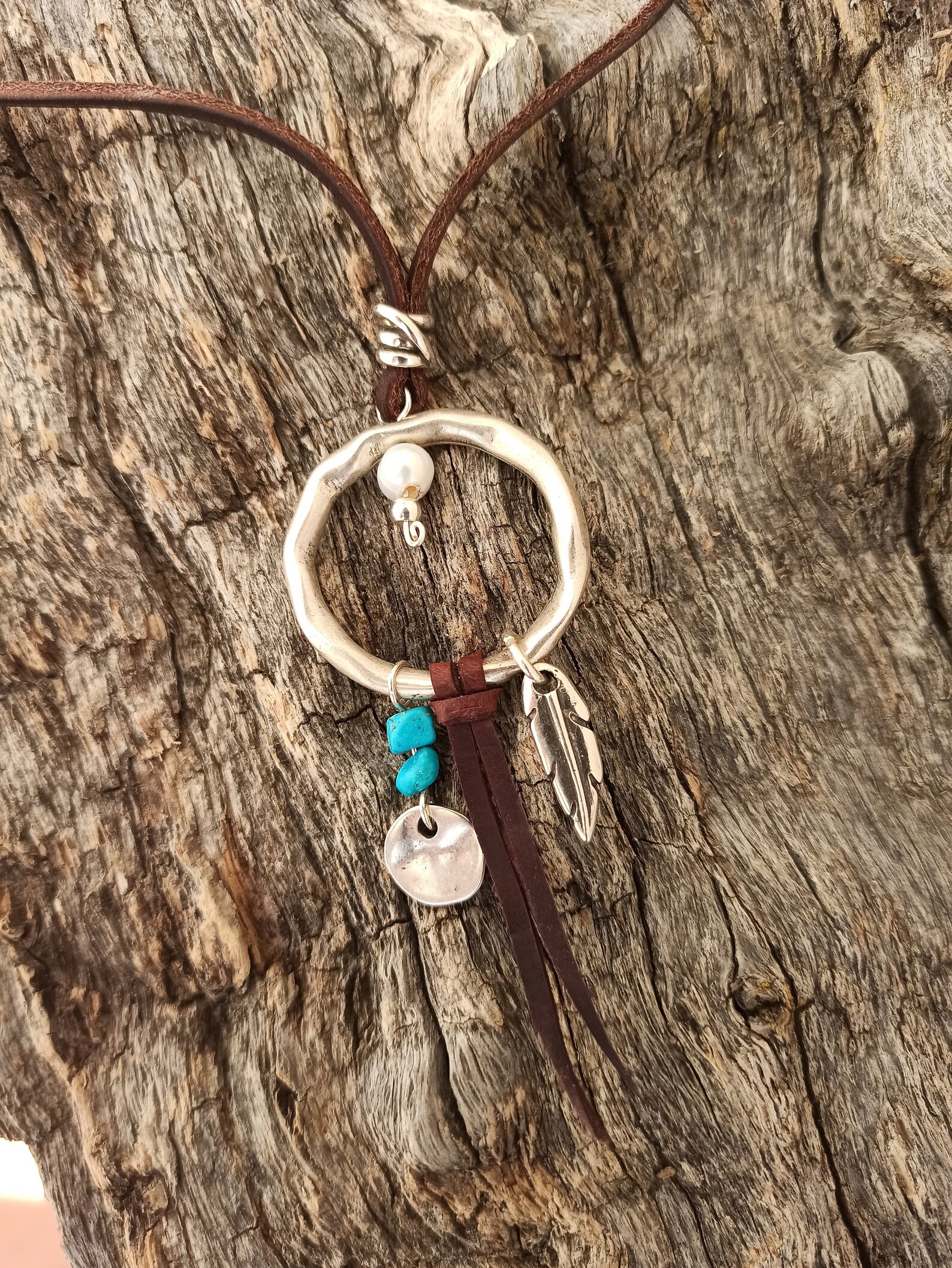 Statement Necklace for Women Long Necklace Leather Necklace - Etsy