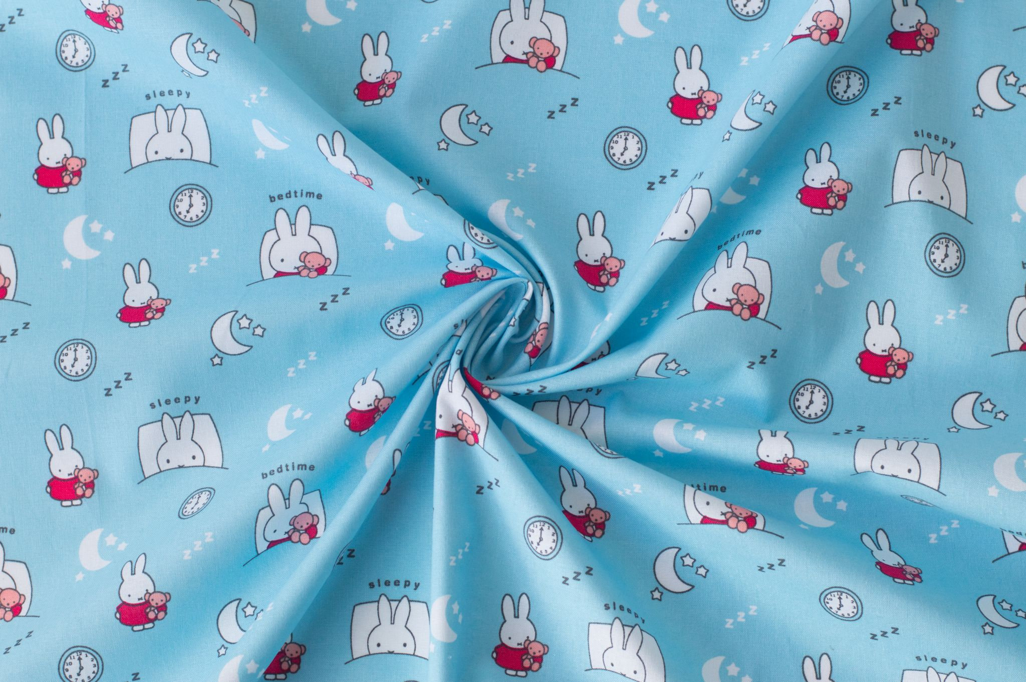 Miffy Bedtime Sleepy Blue Cotton Fabric Nijntje Rabbit Nursery - Etsy