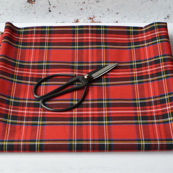 Cotton Stewart Plaid Fabric - Etsy