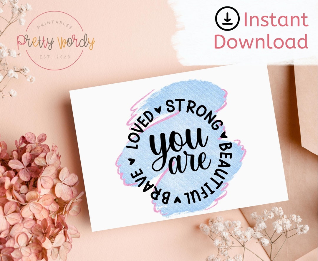 Inspirational Card Printable Spiritual Card for All Occasion Printable ...