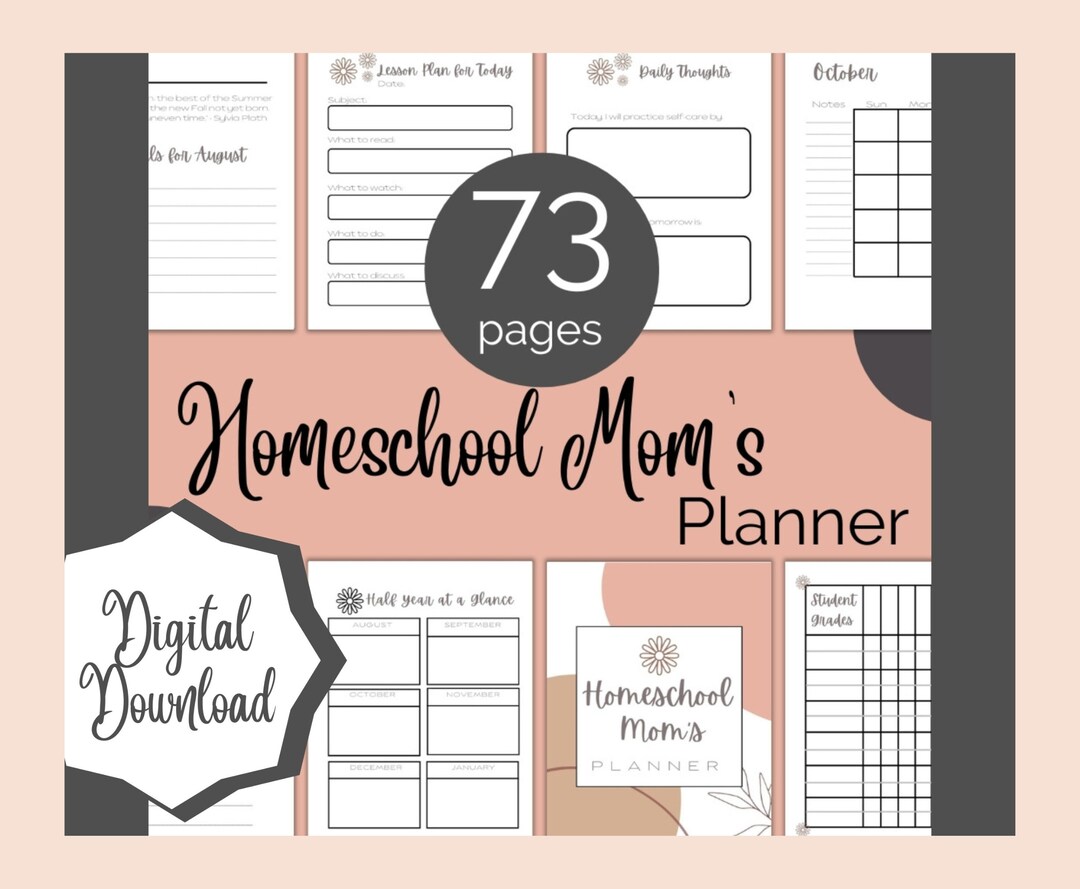 Homeschool Planner, Printable Planner, Homeschooling, Undated Planner ...