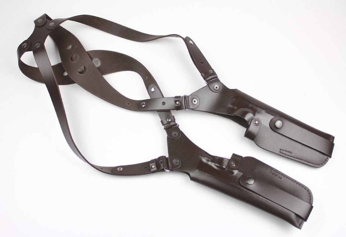 Colt 1911 Holster Shoulder Classic Leather Vertical Double Premium ...