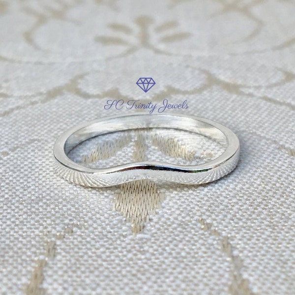 Contour Wedding Band - Etsy