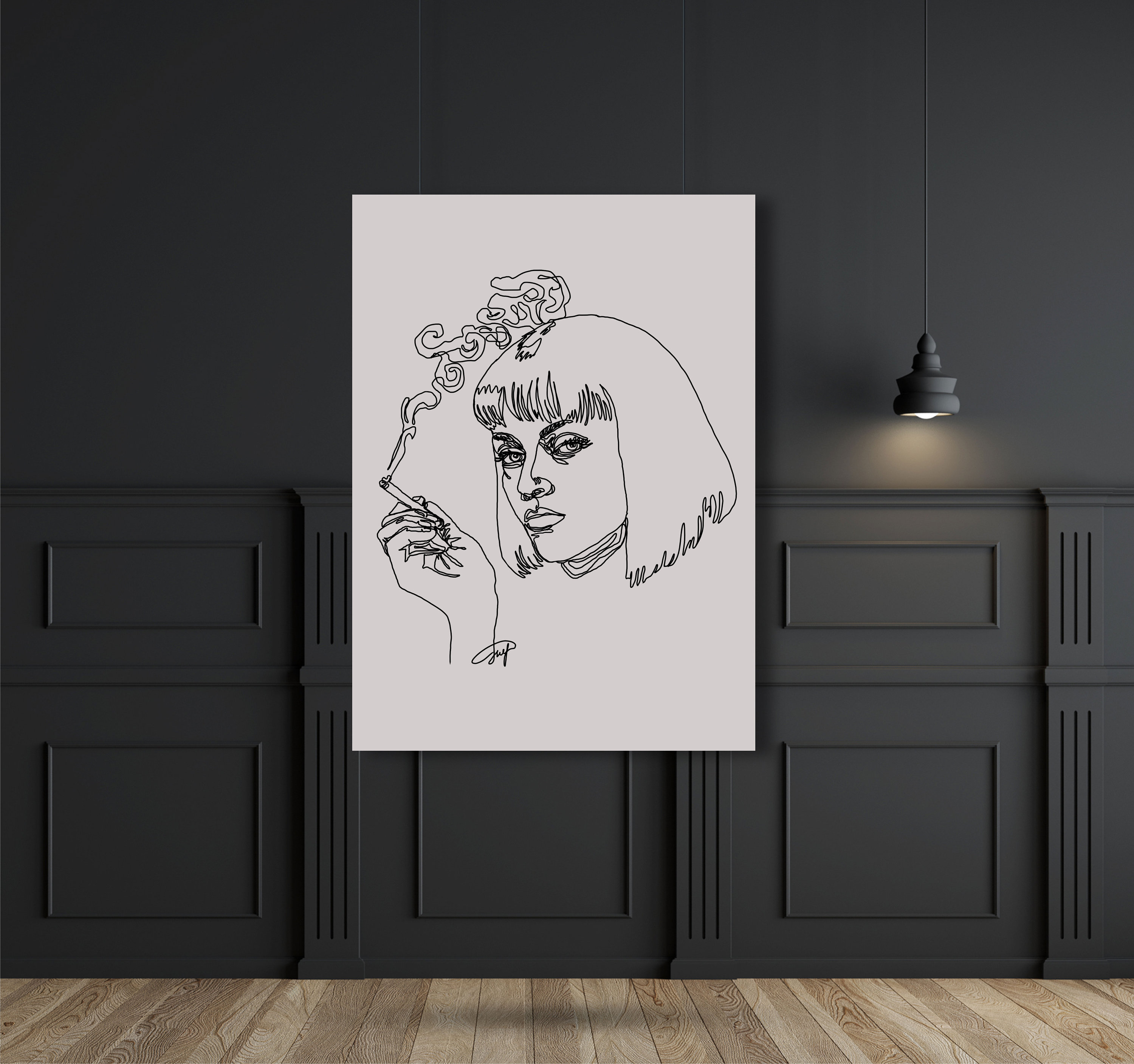 PRINTABLE Pulp Fiction Poster, Pulp Fiction Art, Minimalist Mia Art ...