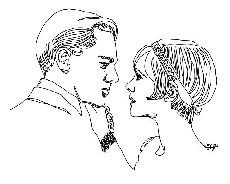 PRINTABLE the Great Gatsby Poster, the Great Gatsby Art, Minimalist ...