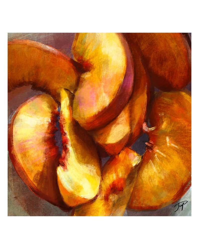 PRINTABLE Peaches print peaches wall art peaches poster | Etsy