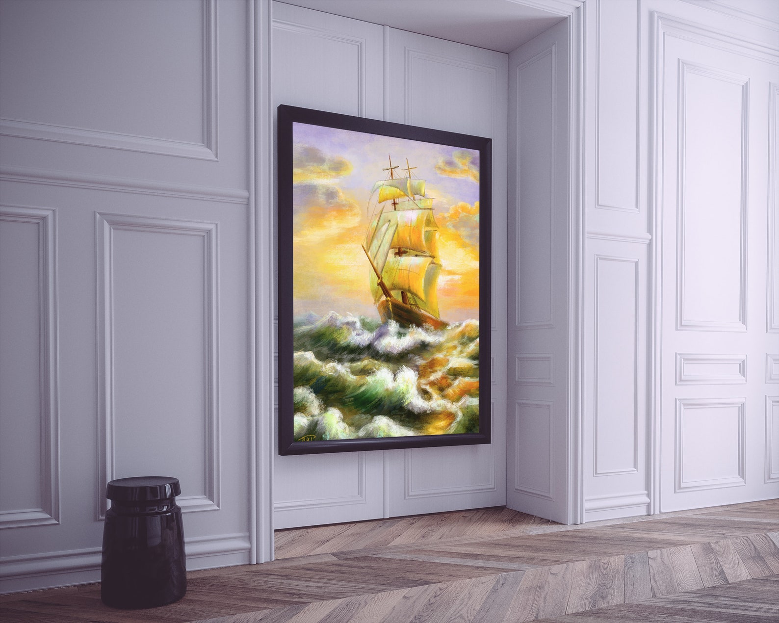 Sailing Ship Wall Art, Nautical Wall Art, Nautical Printable Poster ...