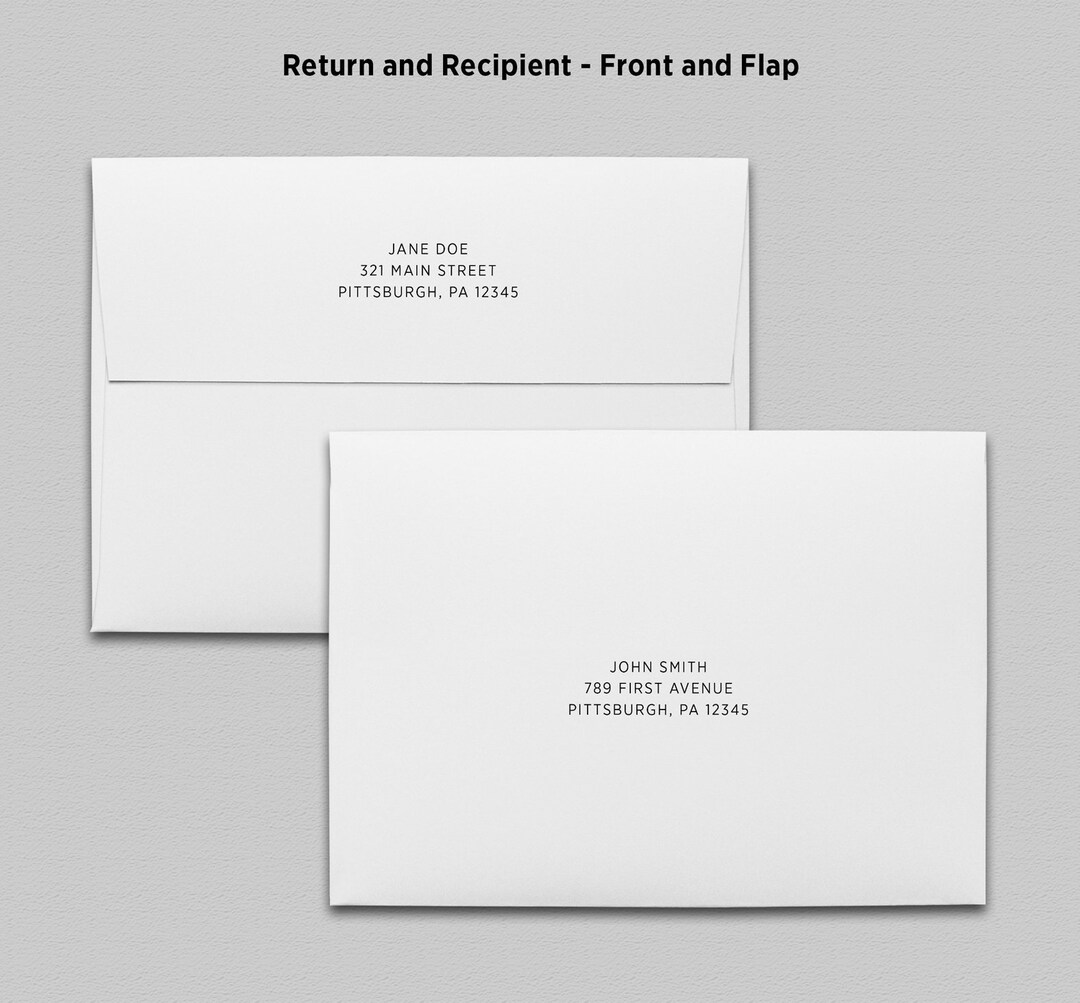 PRINTING for A7 Envelopes (fits 5x7 Cards) - Etsy