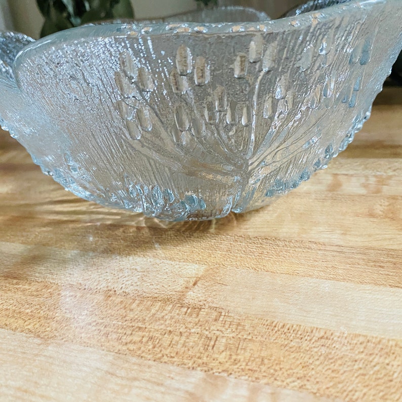 Arcoroc Fleur Glass Large Salad/fruit Bowl - Etsy