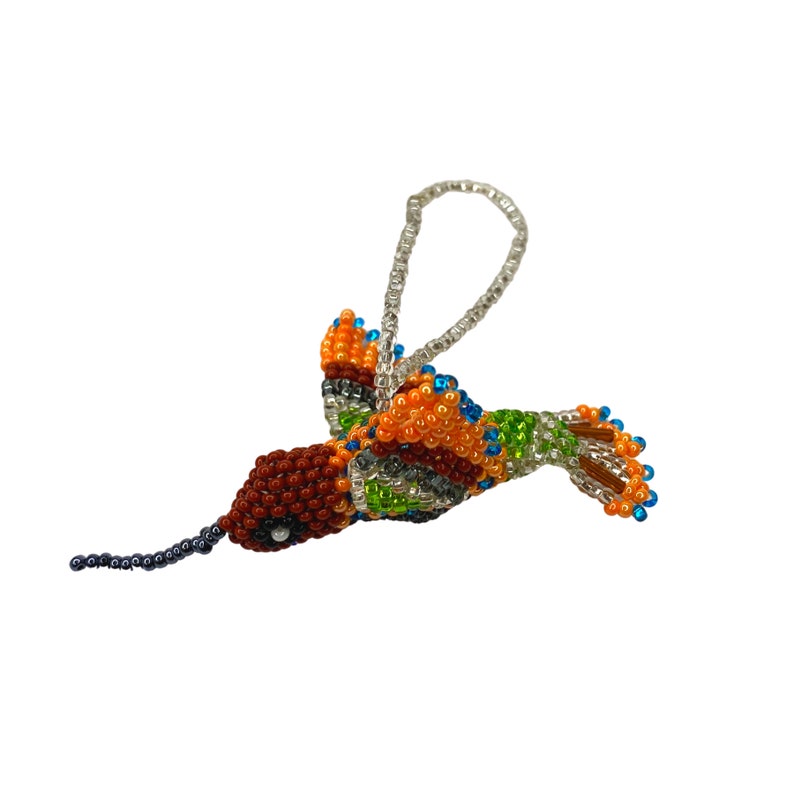 Hummingbird Seed Bead Boho Ethically Made Ornament - Etsy